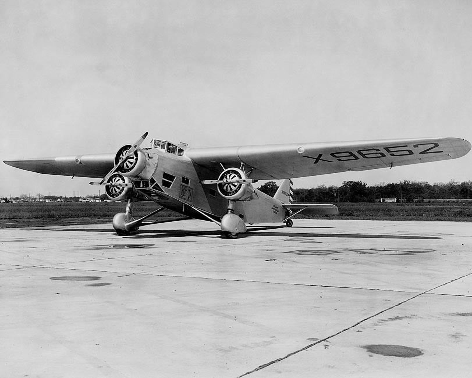 Ford XB-906 Trimotor Bomber Aircraft - 24x36 Inch Laminated Aviation ...