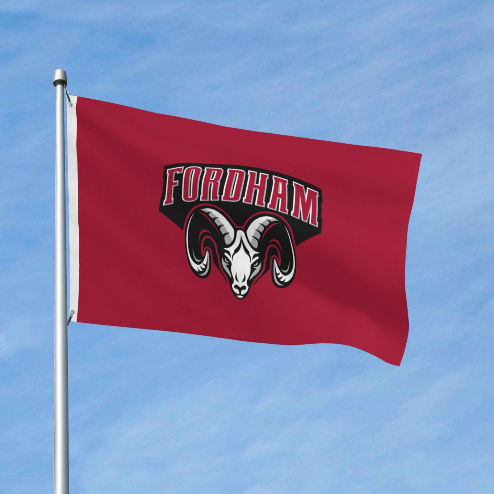 Fordham Rams Logo 3x5 Ft Flag Double Sided Indoor Outdoor Double ...