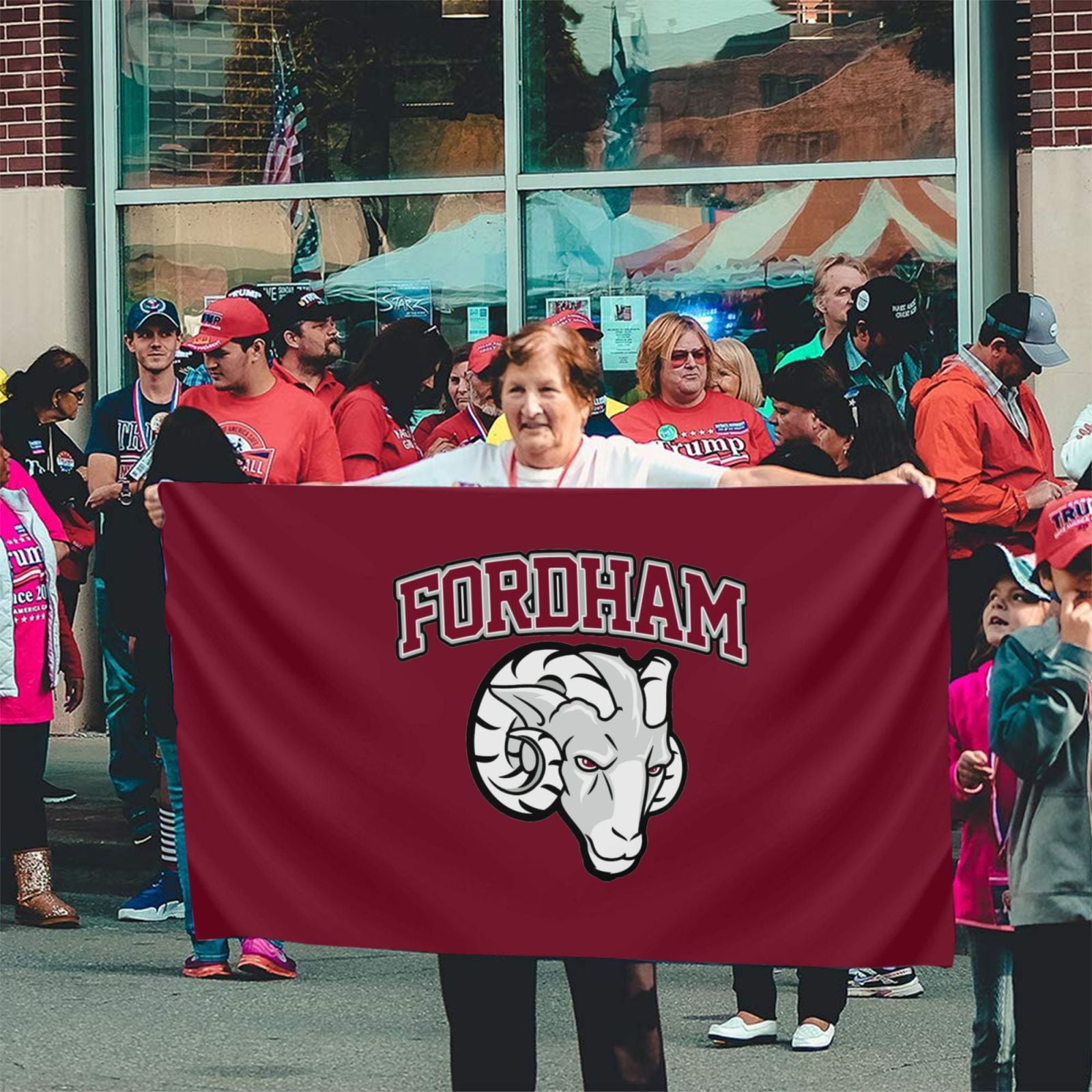 Fordham Rams Logo Flag 3x5 Ft Holiday Banner Garden Yard House Flags ...