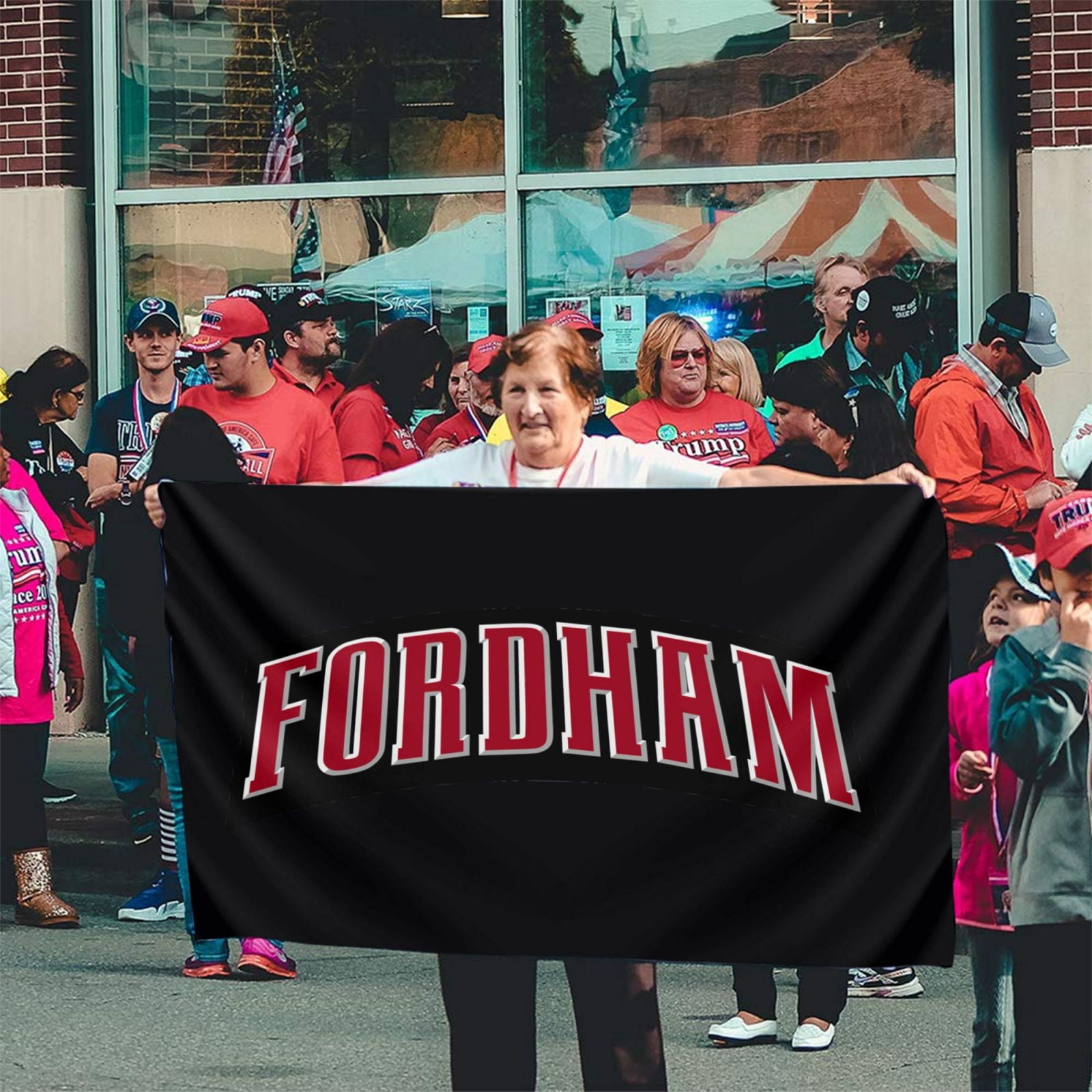 Fordham Rams Logo Flag 3x5 Outdoor ,Sewn Stripes, Stronger Brass ...