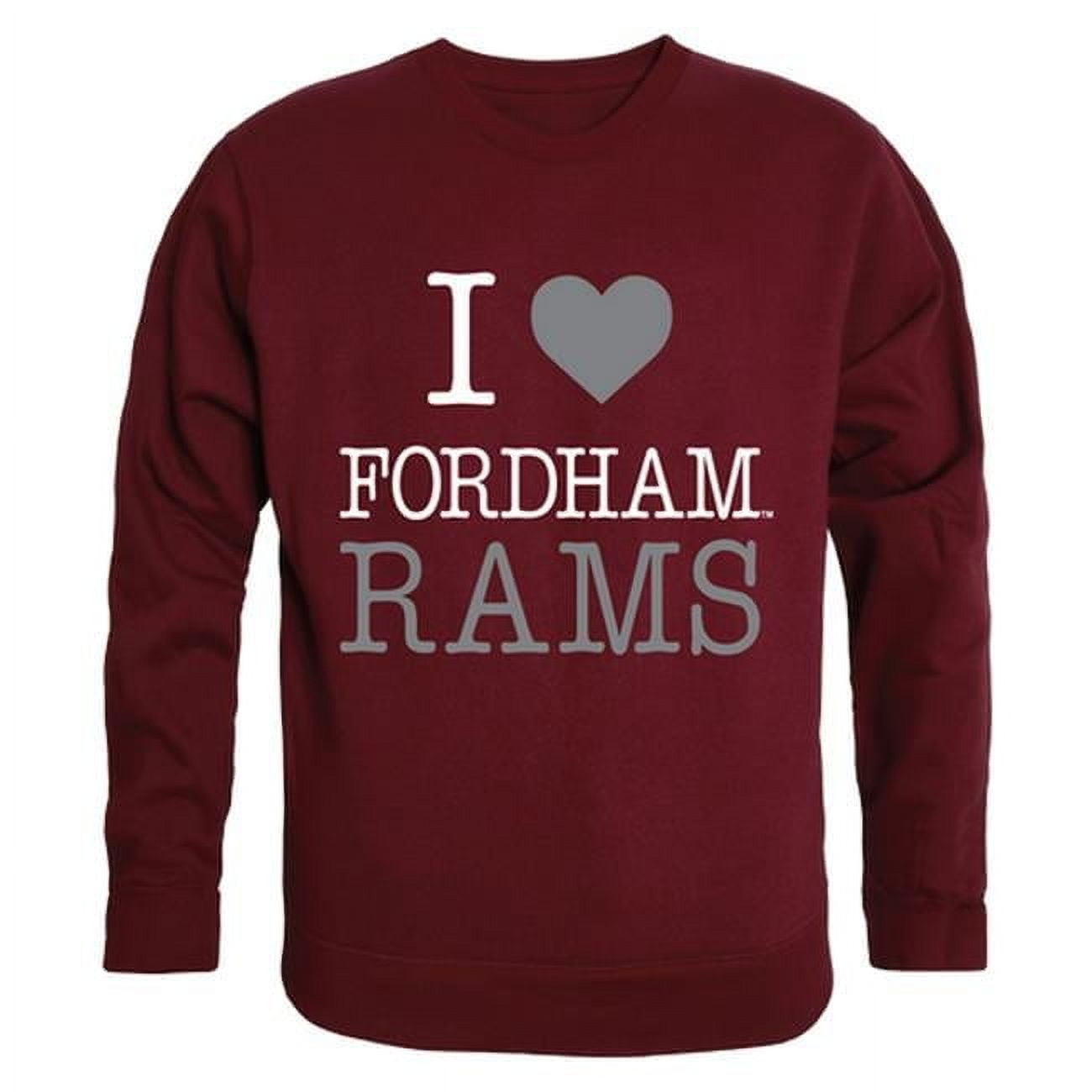 Fordham University I Love Crewneck T-Shirt, Maroon - Large - Walmart.com
