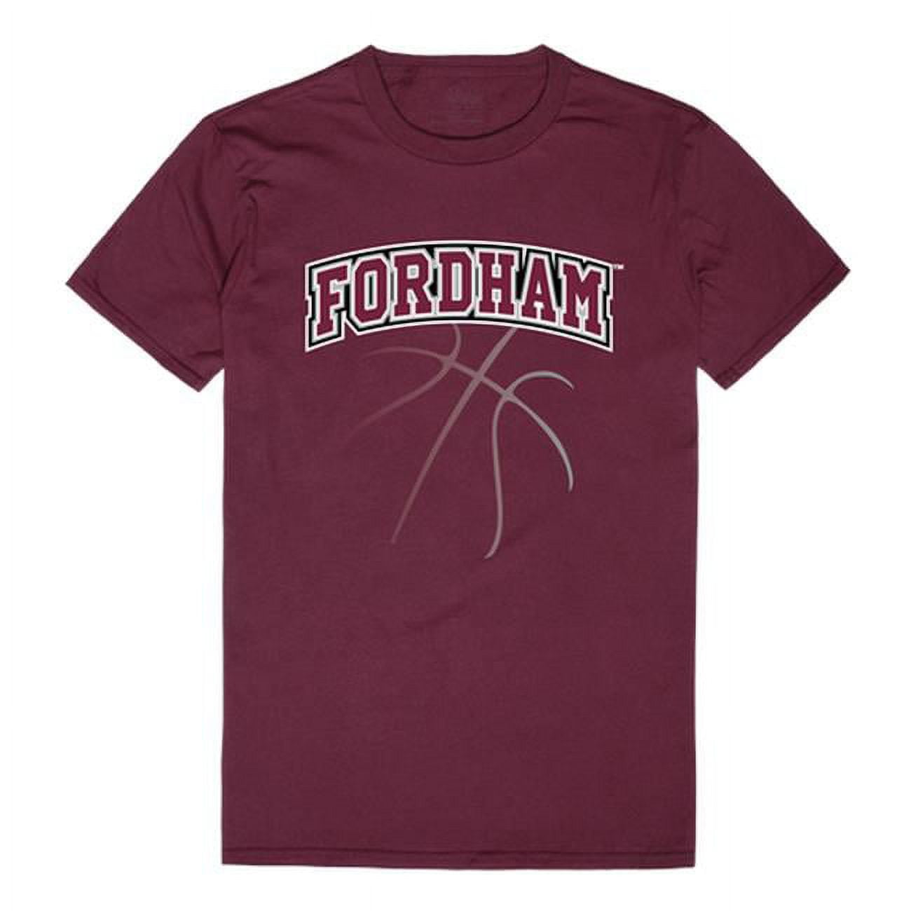 Fordham University Men Basketball T-Shirt, Maroon White - Extra Large ...