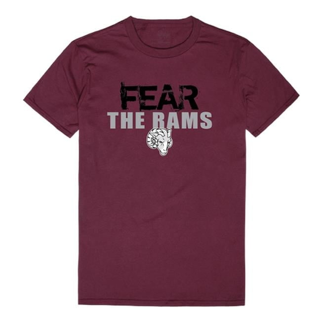 Fordham University Men Fear T-Shirt, Maroon White - Extra Large ...