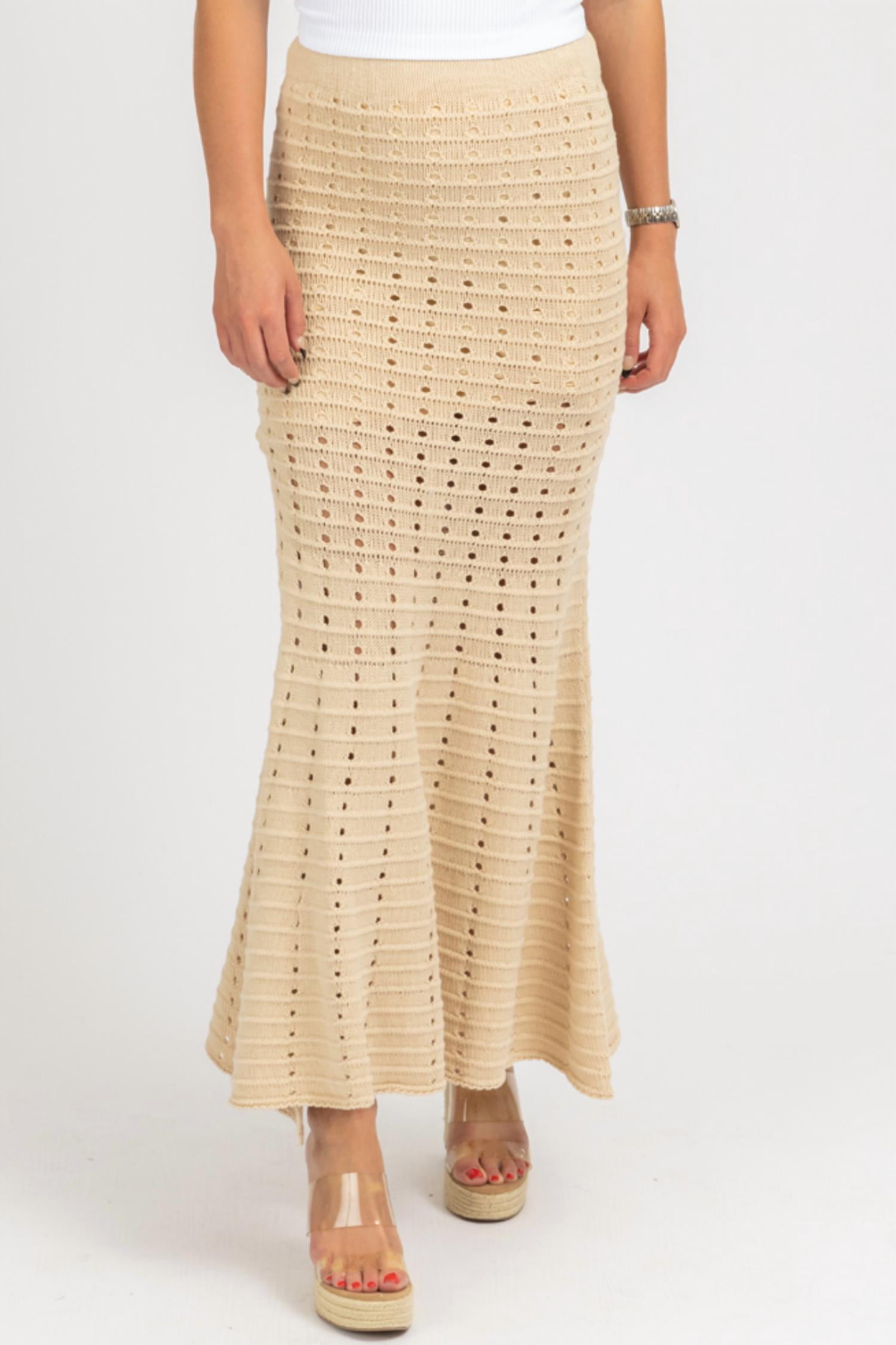 Fore Knit Fit And Flare Slit Skirt - Walmart.com