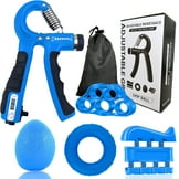 THERABAND Hand Exerciser, Firm, Blue, 2 IN, Stress Ball, Hand, Wrist ...