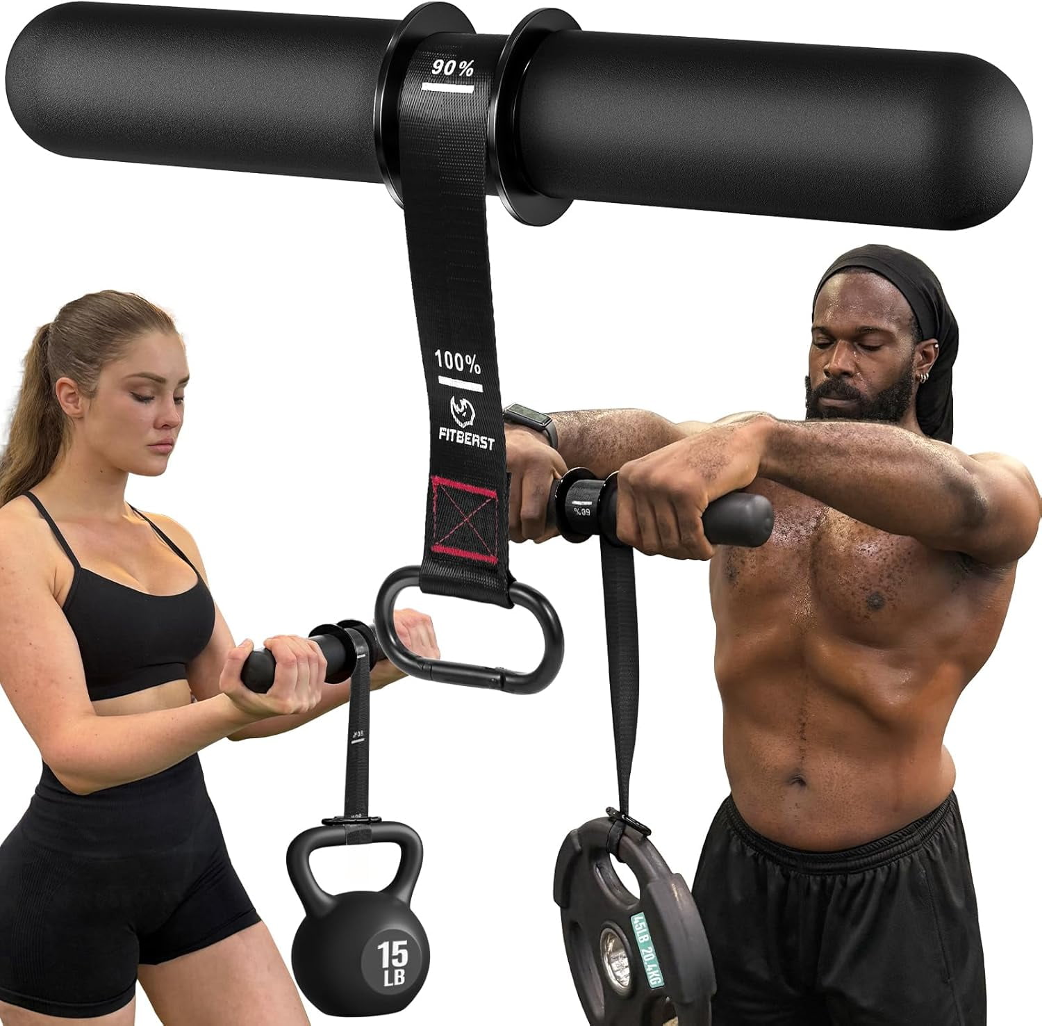 Forearm Strengthener & Forearm Exerciser, Wrist Roller with Thicker ...