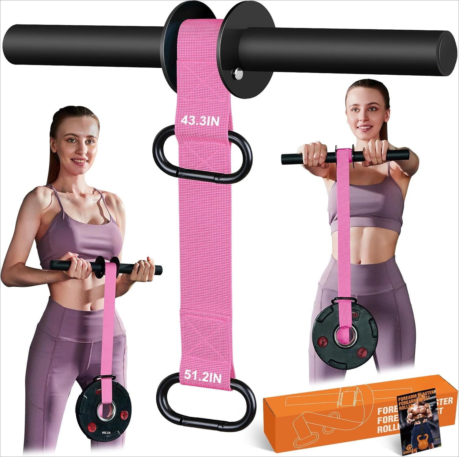 Forearm Strengthener and Wrist Roller, 43.3 inch Or 51.2 inch Ultra ...