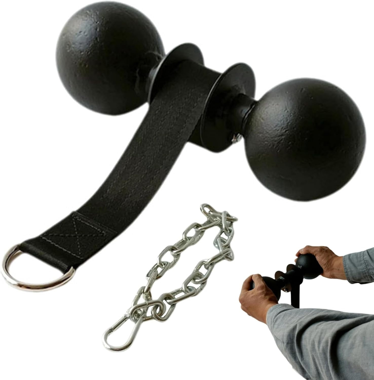 Forearm Strengthener & Wrist Roller - Forearm Exercise Wrist/Arm ...