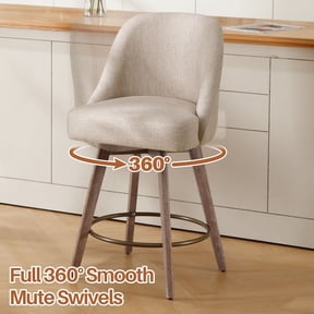 Westice 26" H Counter Height Bar Stools Set of 4, Modern Barral Counter ...