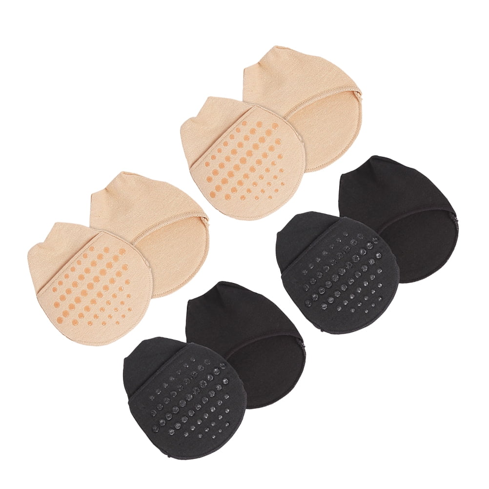 Forefoot Socks Toe Topper Liner Women Low Cut Cushion Heels Silicone ...