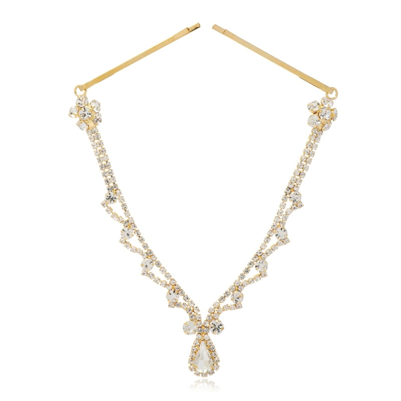 Forehead Chain Jewelry for Rhinestone for Head Chain Boho Crystal ...