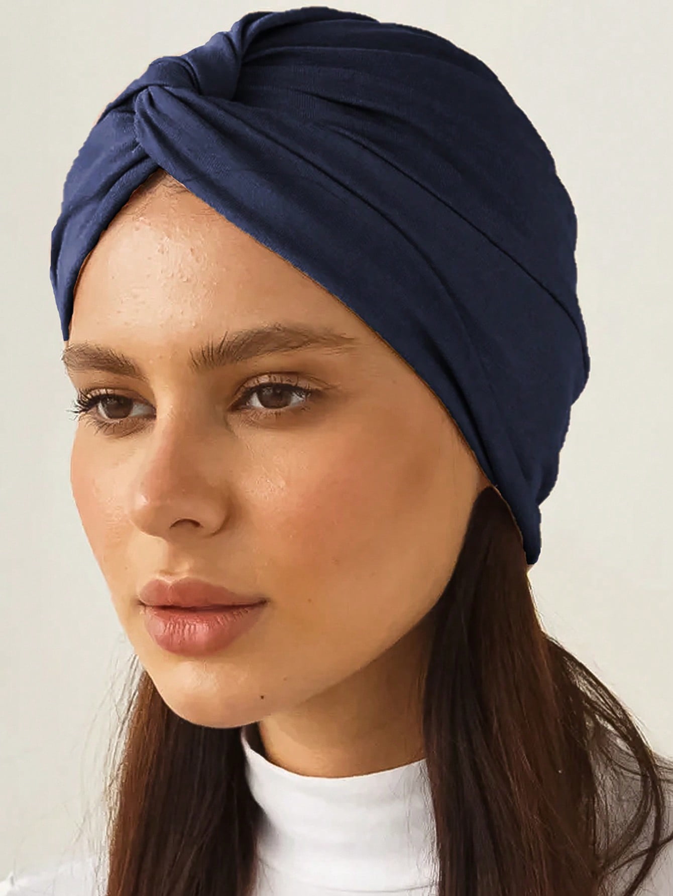 Forehead Cross Women Hijab Caps Elastic Fabric Muslim Instant Turban ...