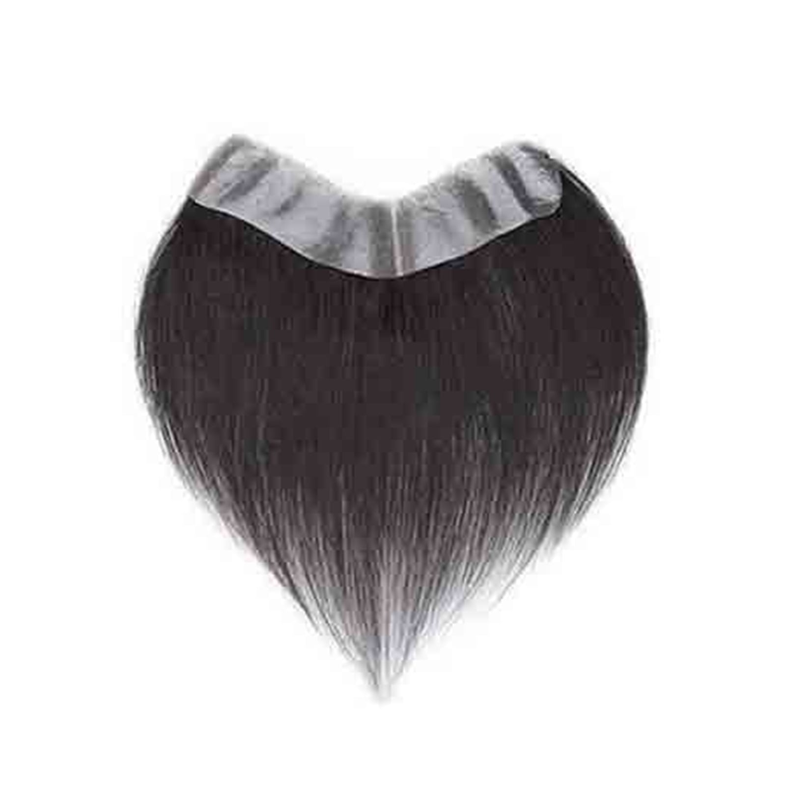 Forehead Hairline V-Shape Human Hair Natural Hairpiece Thin Skin Base ...