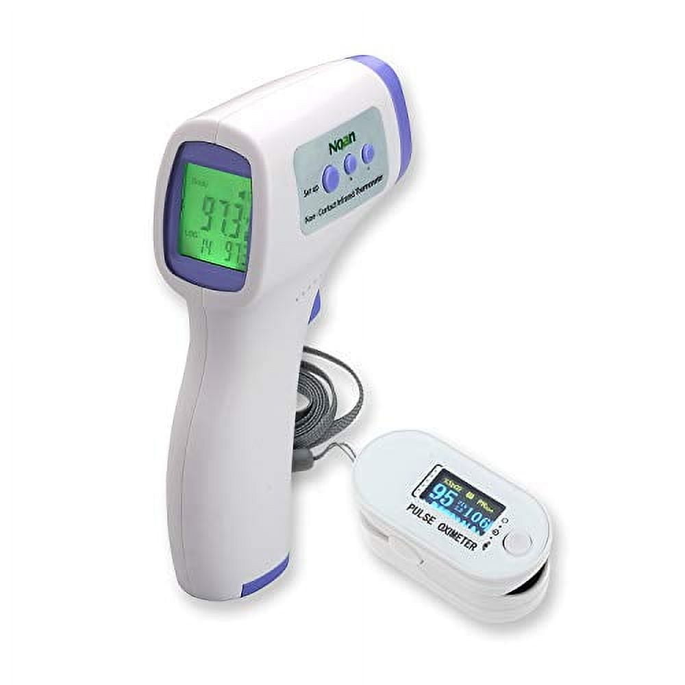 Forehead Infrared Thermometer +Pulse Oximeter for Adults Non-Contact ...