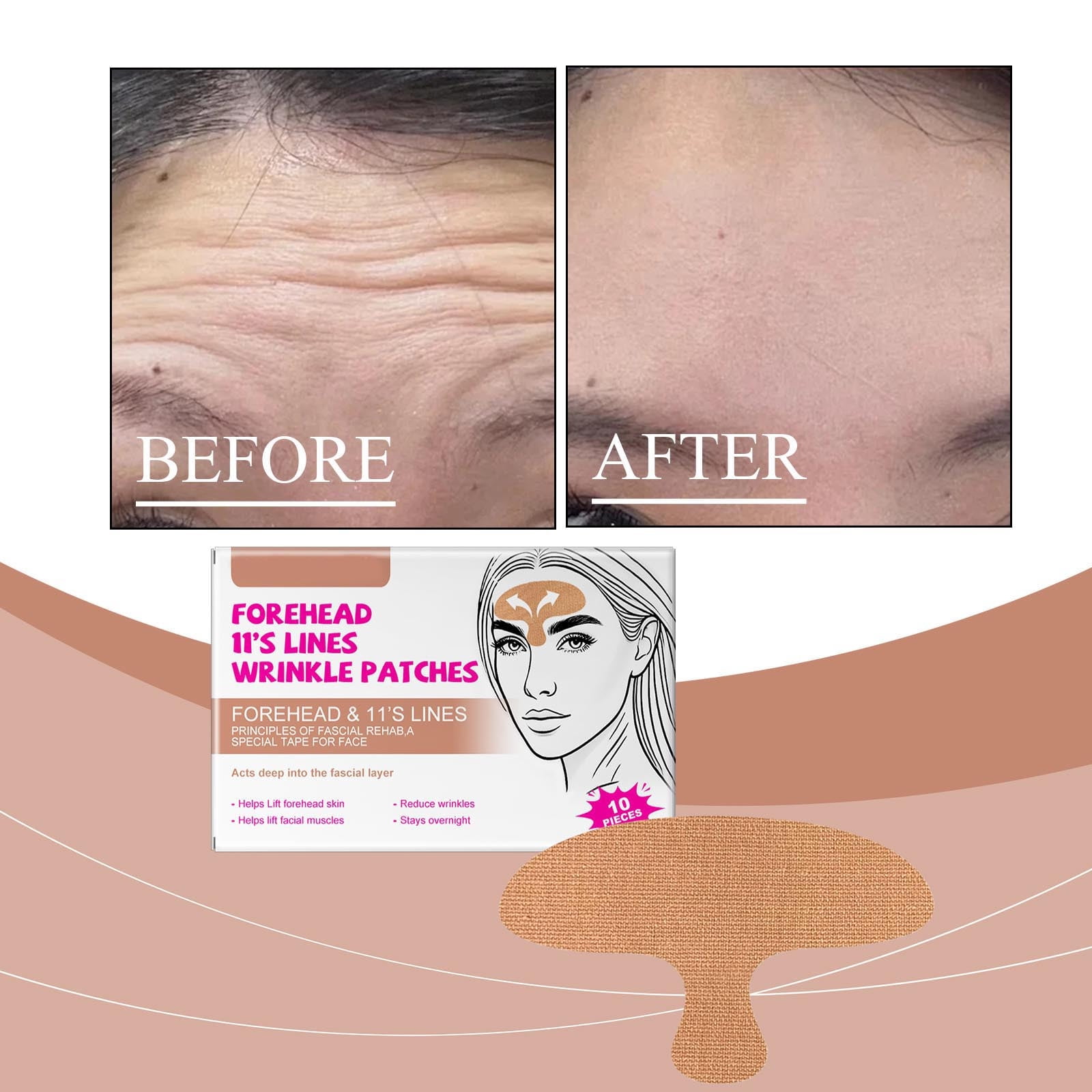 Forehead Smoothing Hydrating Firming Youthful Brow Beauty Tool ...