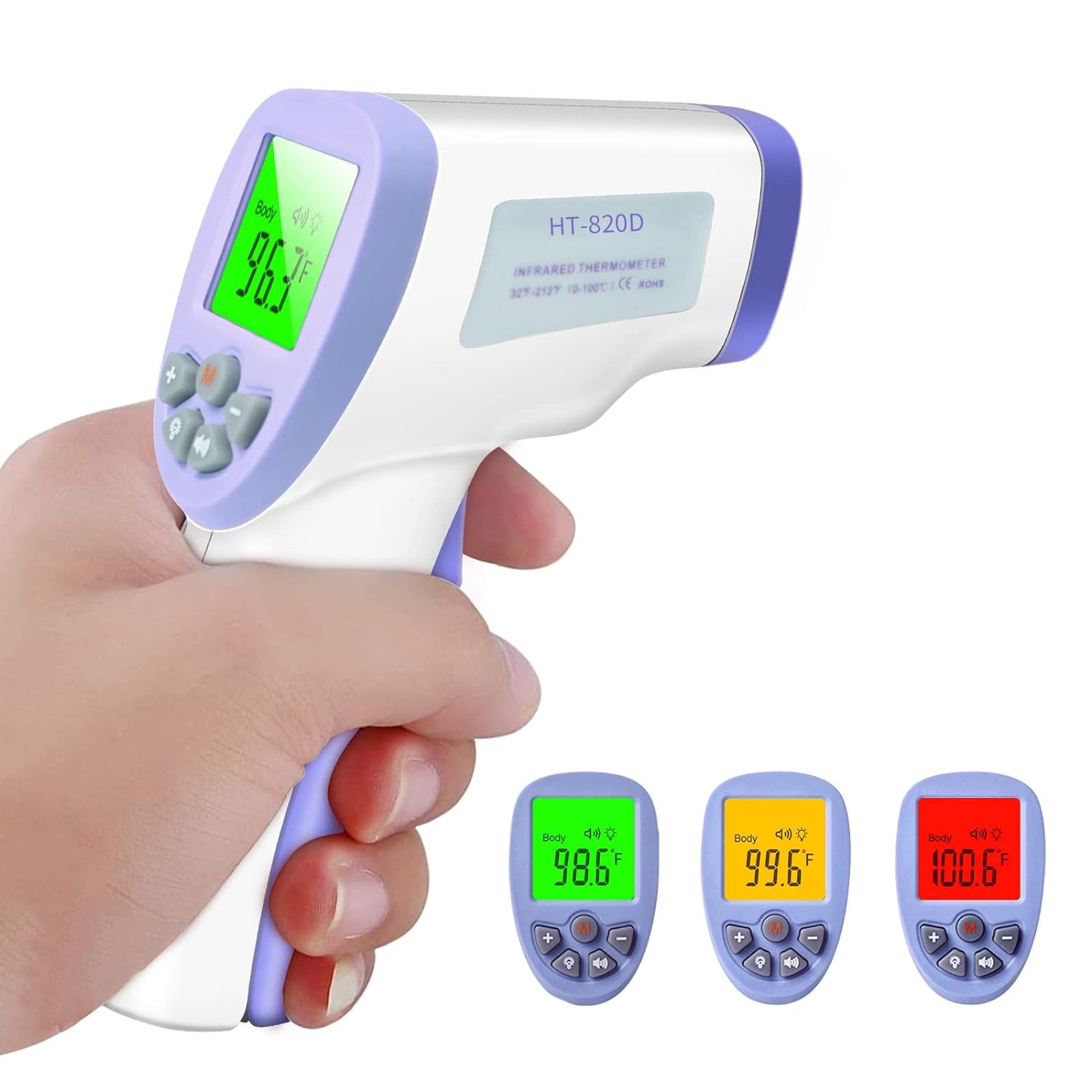 Forehead Thermometer, Adult Children Infant Non-Contact Infrared ...