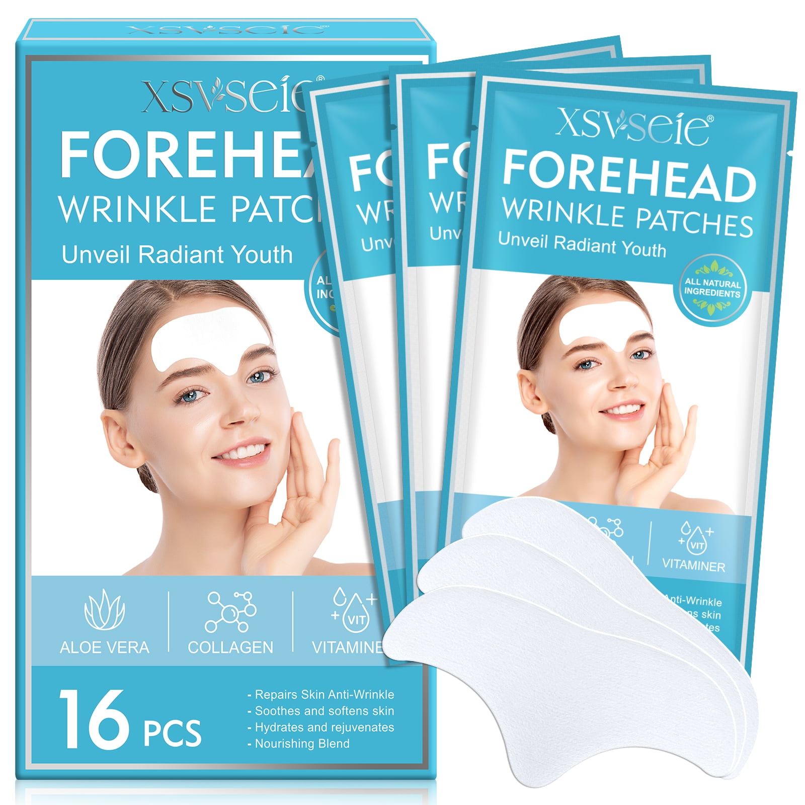 Forehead Wrinkle Patches 12pcs - Smooth Fine Lines & Wrinkles, Anti ...