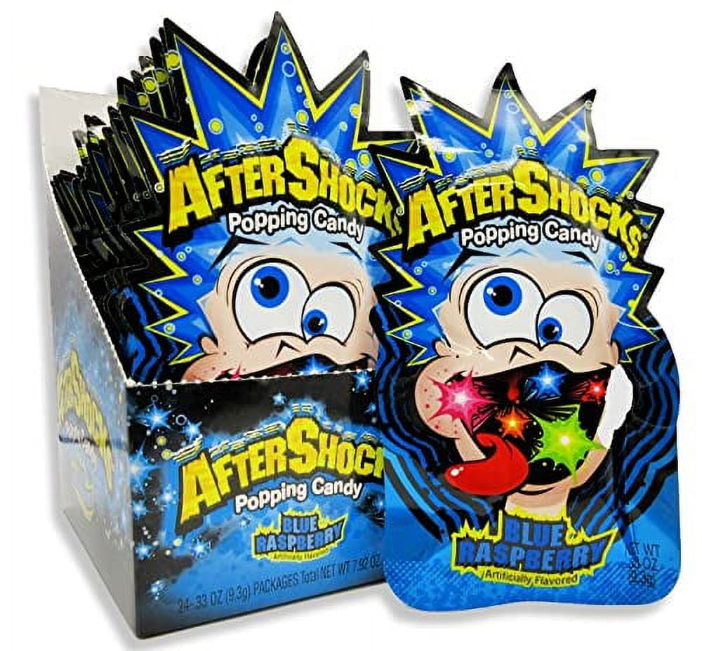 Foreign Candy Aftershocks Blue Raspberry Popping Candy Minis 0 33