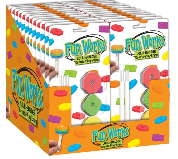 Foreign Candy Fun Works Lolli Builder Candy, 1.9 Ounce - 24 Count ...