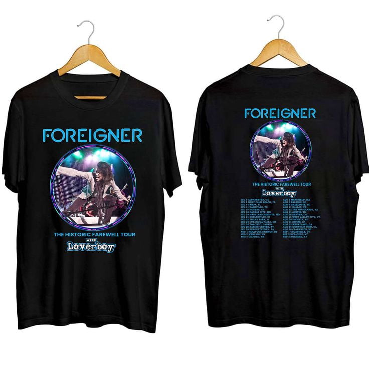 Foreigner 2023 Concert: Fan S Ultimate Farewell Tour, Unisex Tshirt ...
