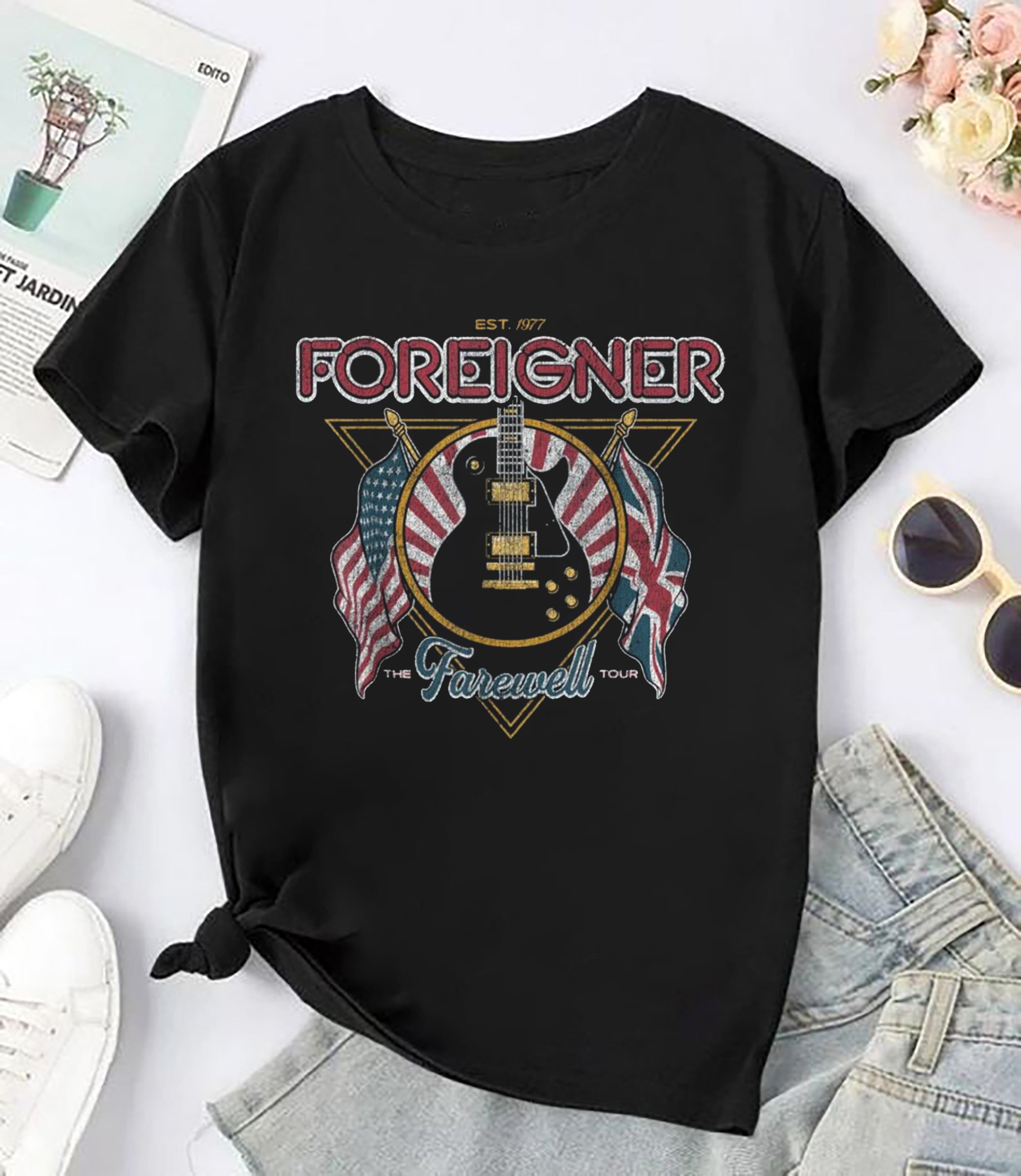 Foreigner Band 90s Vintage Shirt, Foreigner Band Rock Music, Foreigner ...