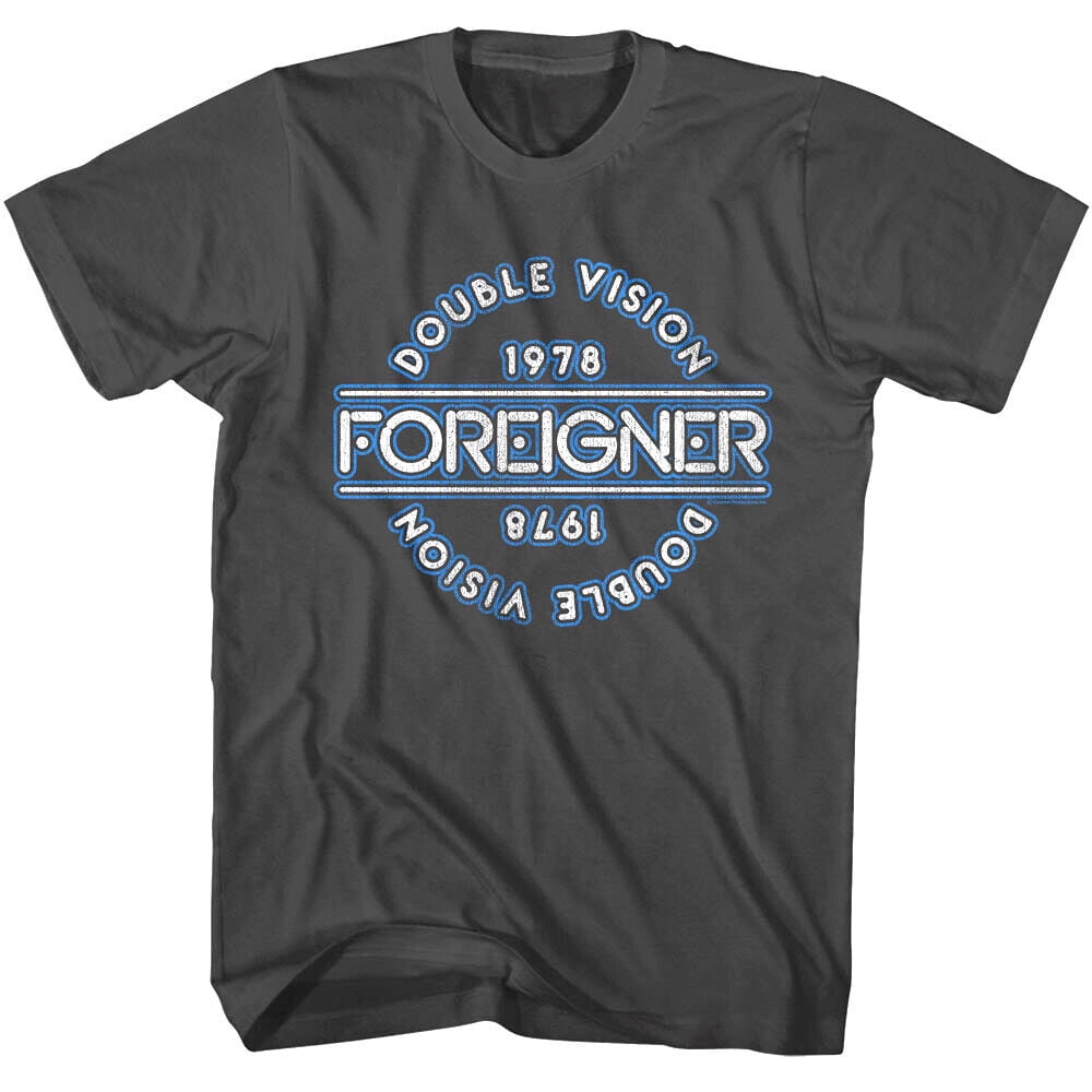 Foreigner Double Vision 1978 Men's T Shirt 80's Rock Band Concert Tour ...