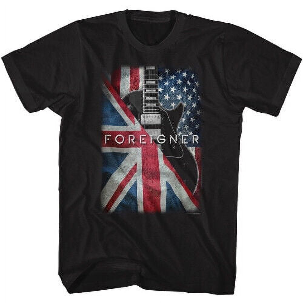 Foreigner Flags and Guitar T-Shirt - Walmart.com