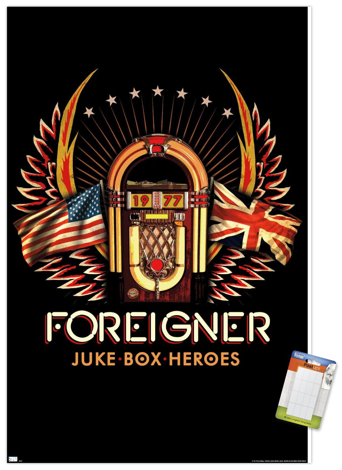 Foreigner - Juke Box Heroes Wall Poster, 14.725" x 22.375" - Walmart.com