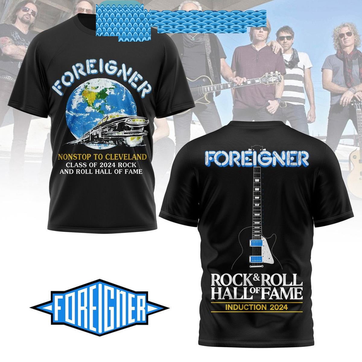 Foreigner Nonstop Hall Of Fame Rock And Roll Introduction 2024 Hoodie T ...