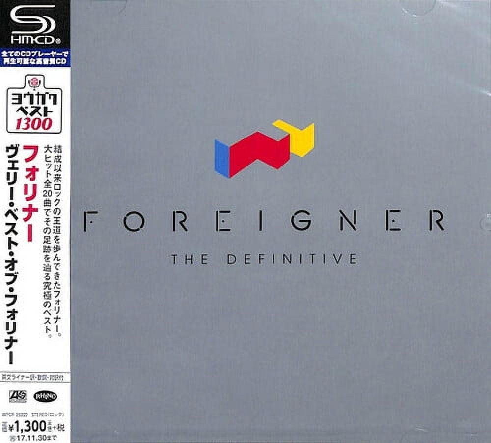 Foreigner - The Definitive (SHM-CD) - Music & Performance - CD ...