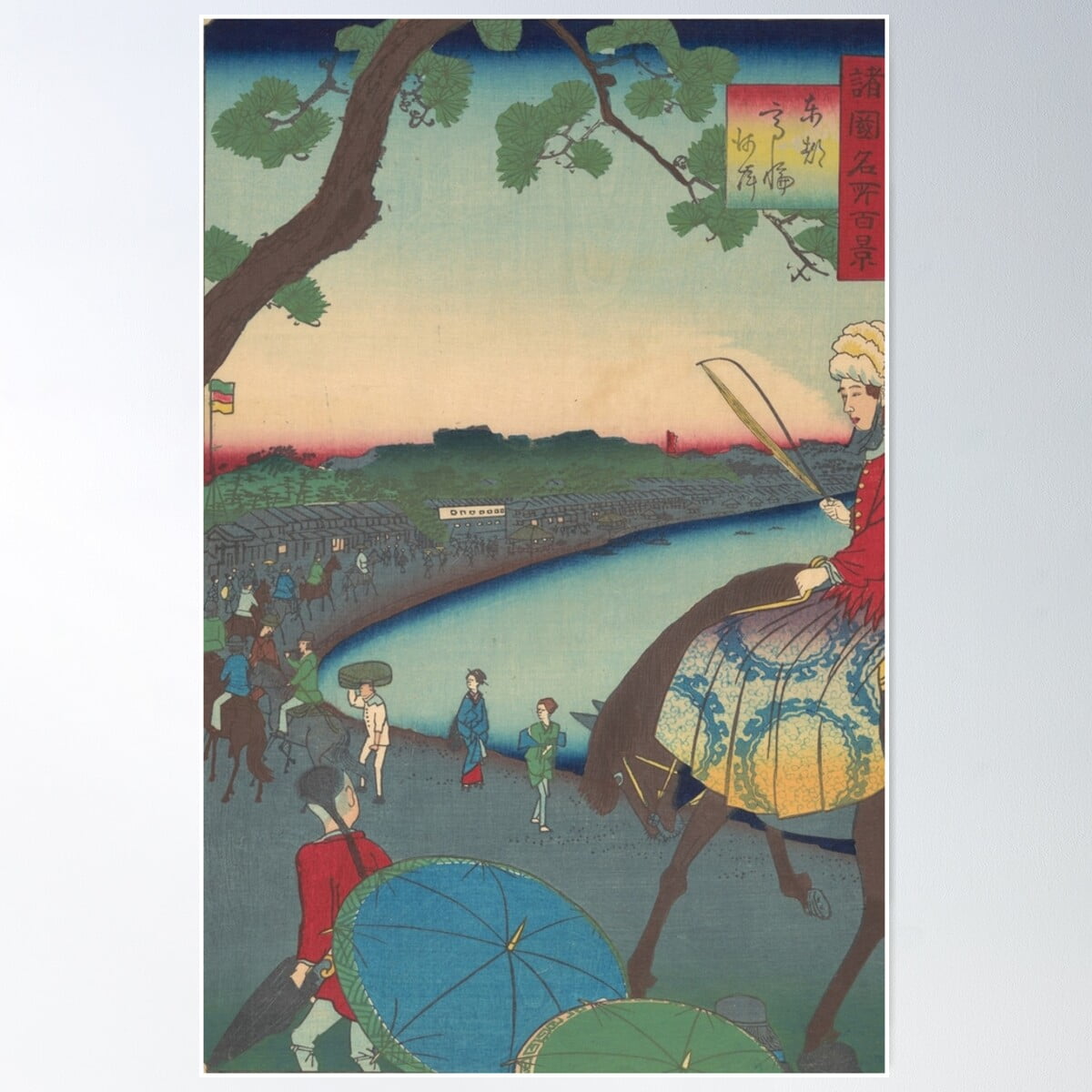 Foreigners Riding Along The Coast At Takanawa In The Eastern Capital ...