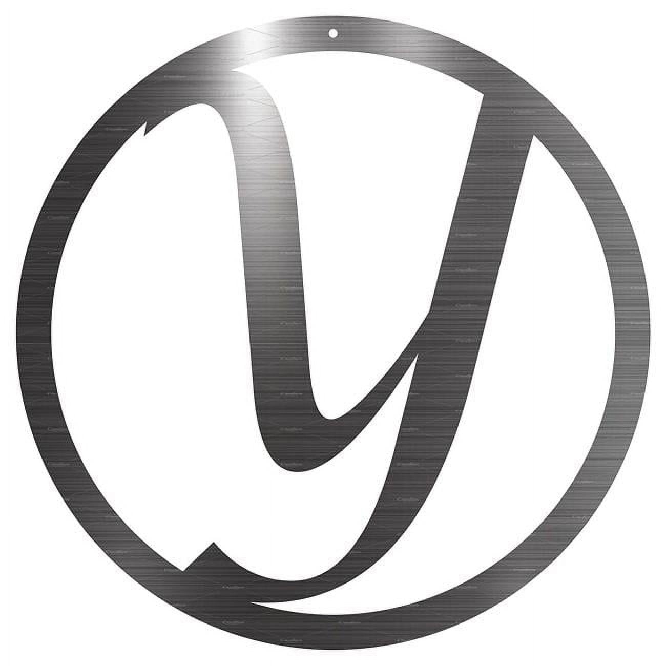 Foreman Metal Works CIRCLEMONOGRAM-16-Y-SILVR 14 Gauge Solid Steel ...