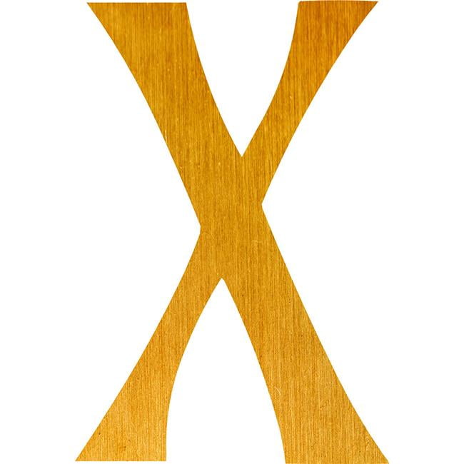 Foreman Metal Works CLASSIC-36-X-GOLD Classic Initial X Design 14 Gauge ...