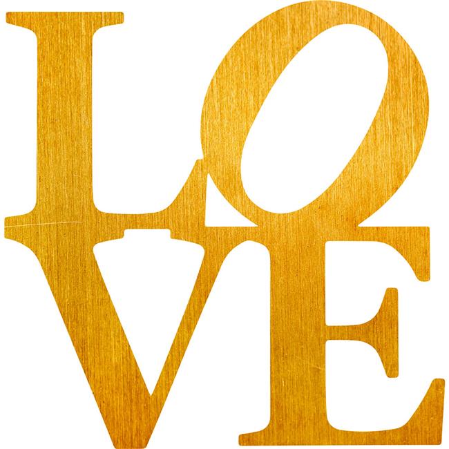 Foreman Metal Works LOVEBLOCK-30-GOLD Love Design 14 Gauge Solid Powder ...