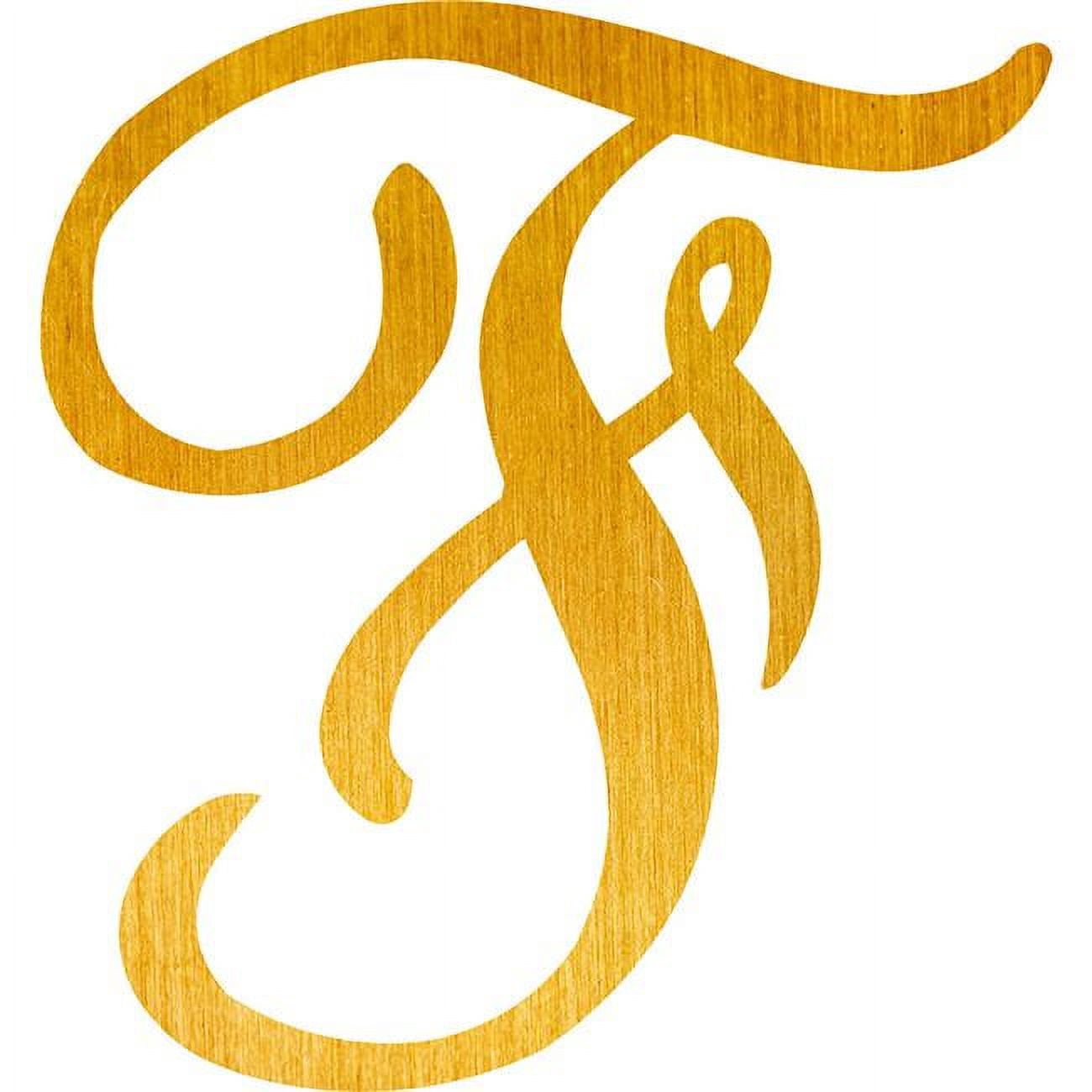 Foreman Metal Works SCRIPTINITIAL-36-F-GOLD Script Initial F Design 14 ...