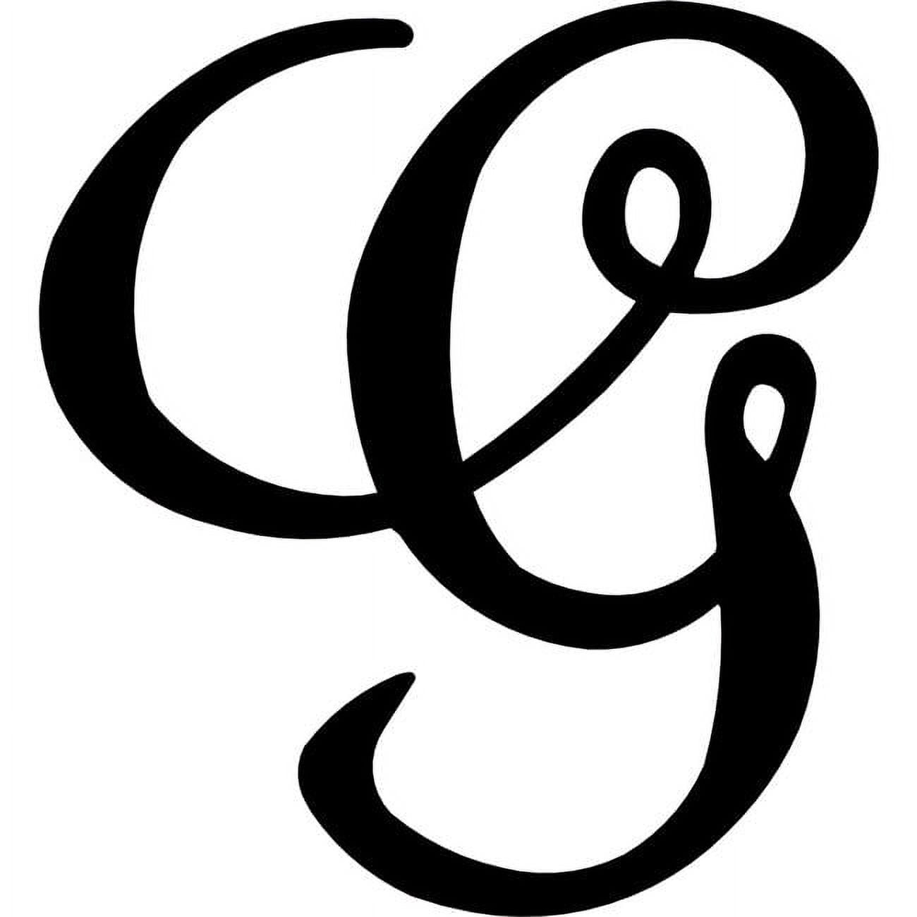 Foreman Metal Works SCRIPTINITIAL-36-G-BLACK Script Initial G Design 14 ...