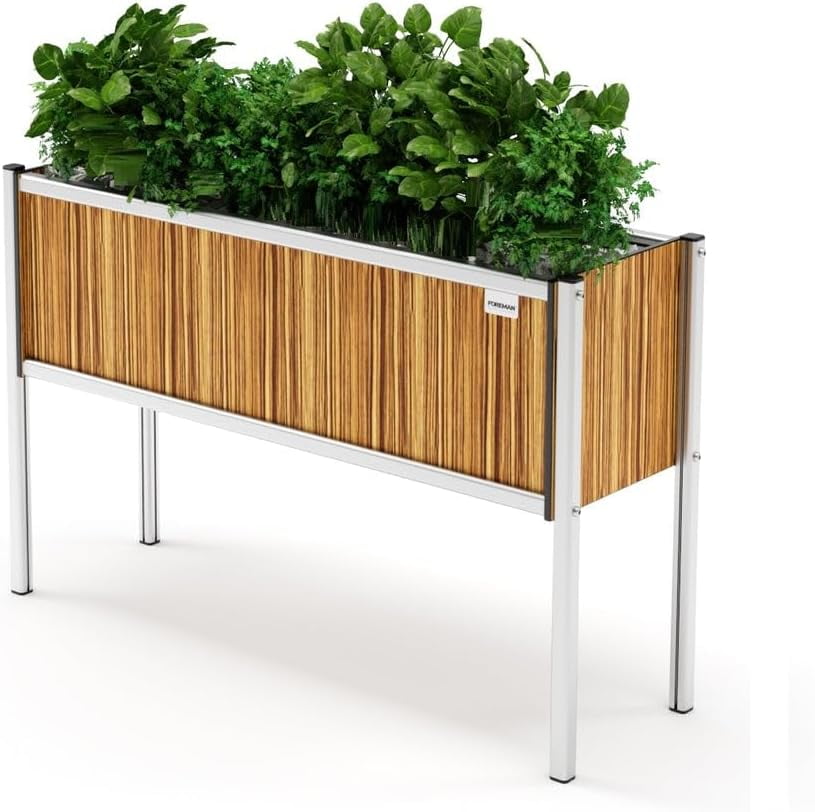 Foreman Raised Garden Bed - Elevated Garden Box- Vegetable Garden Box ...