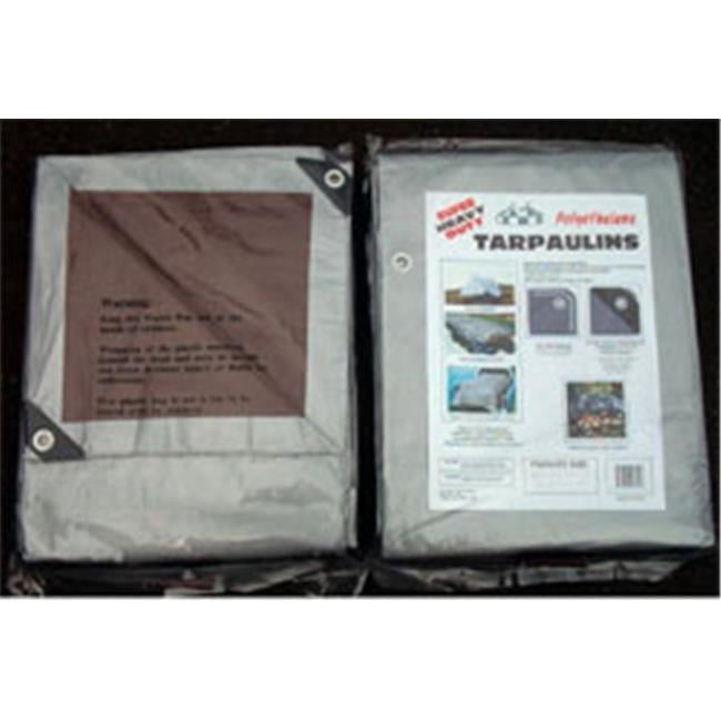 Foremost Tarp 10ft. X 12ft. Silver & Brown Super Heavy Duty ...
