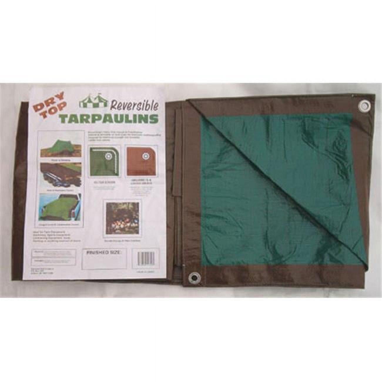 Foremost Tarp 20 X 30 Brown & Green Dry Top Reversible Polyethylene ...