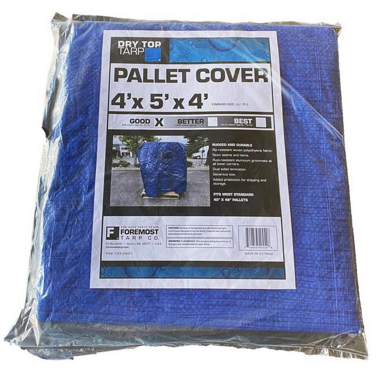 Foremost Dry Top 48 in. W X 5 ft. L Pallet Cover 1 Pack - Walmart.com