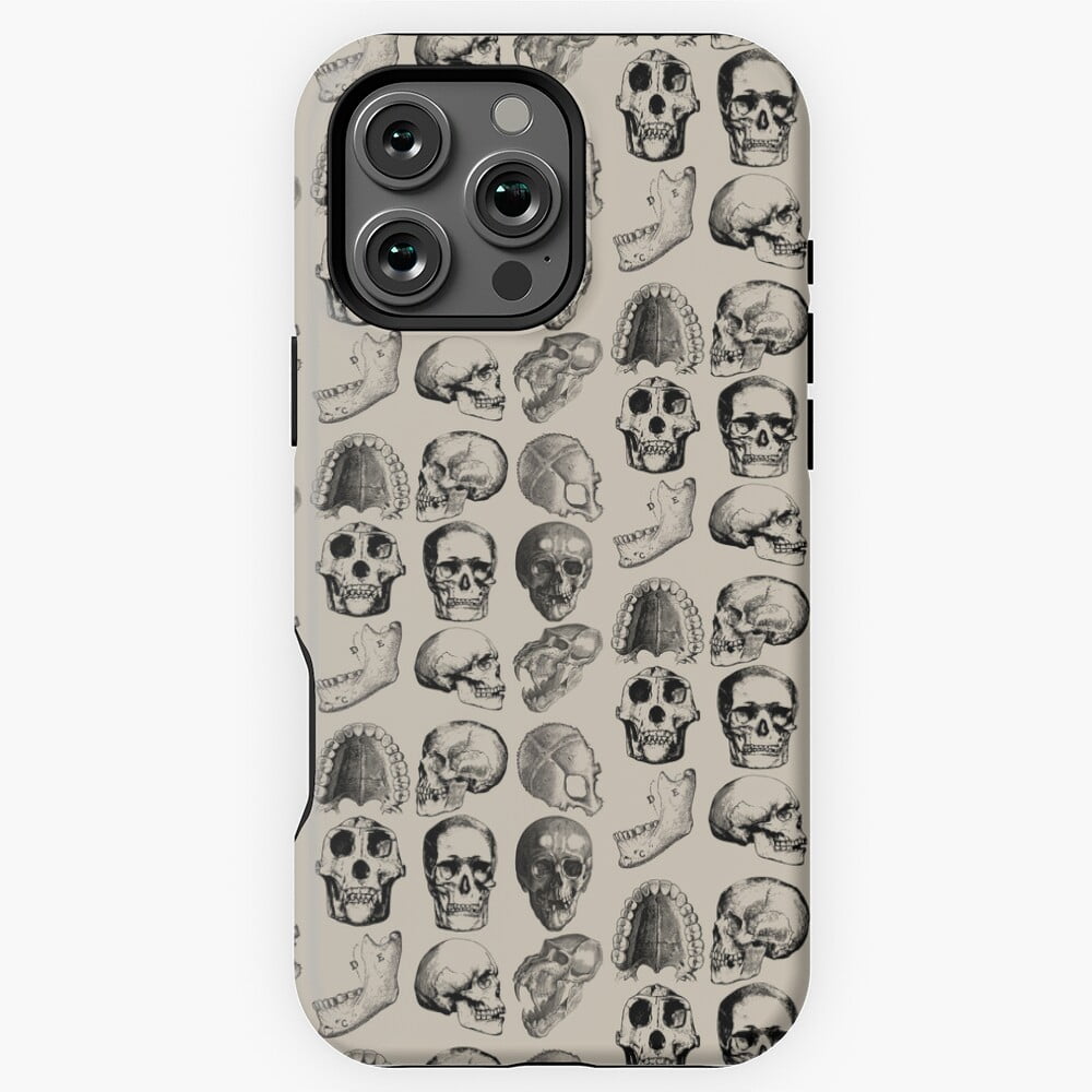 Forensic Anthropology Skeleton Anatomy Sticker Phone Case for iPhone 16 ...