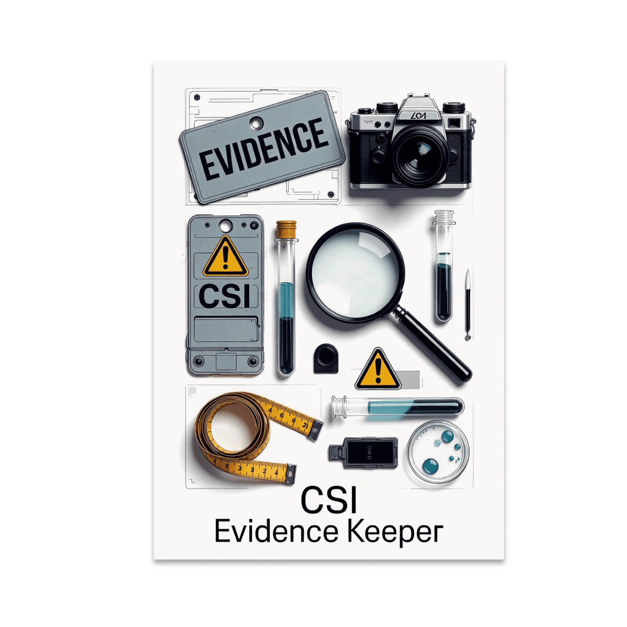 Forensic Lab Wall Art Decor - Crime Scene Investigation Enthusiast ...