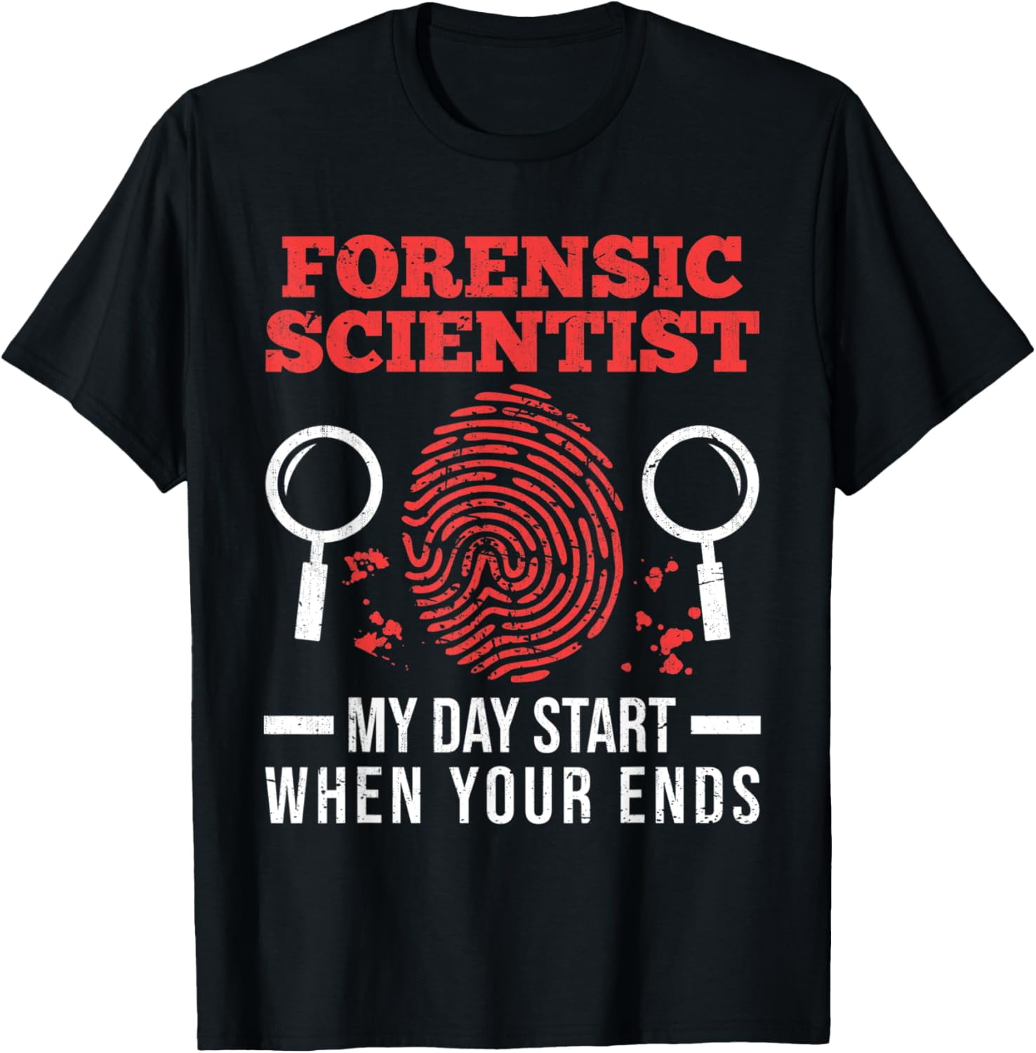 Forensic Science Investigator Forensics Scientists Detective T-Shirt ...