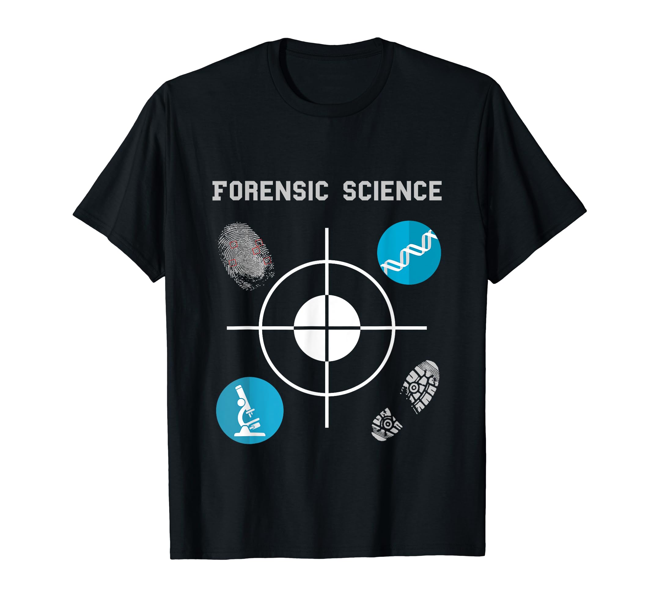 Forensic Science Vintage Men Women Casual T-Shirt Crime Scene Evidence ...