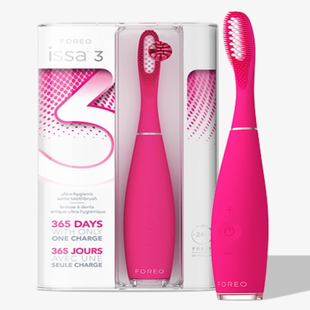 Foreo - ISSA 3 Electric Sonic Toothbrush Fuchsia - Walmart.com