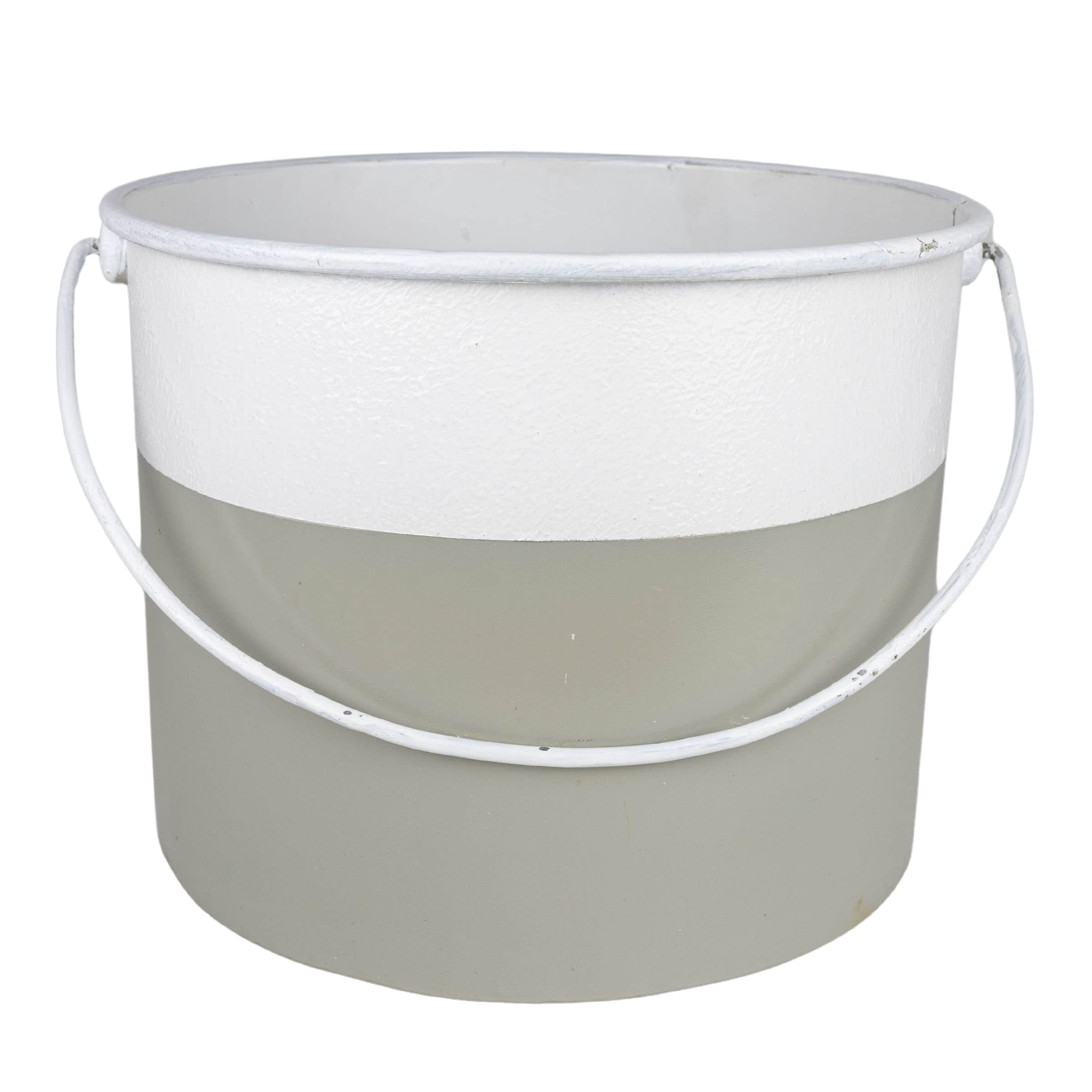 Foreside Home & Garden Dipped Bucket Gray Metal - Walmart.com
