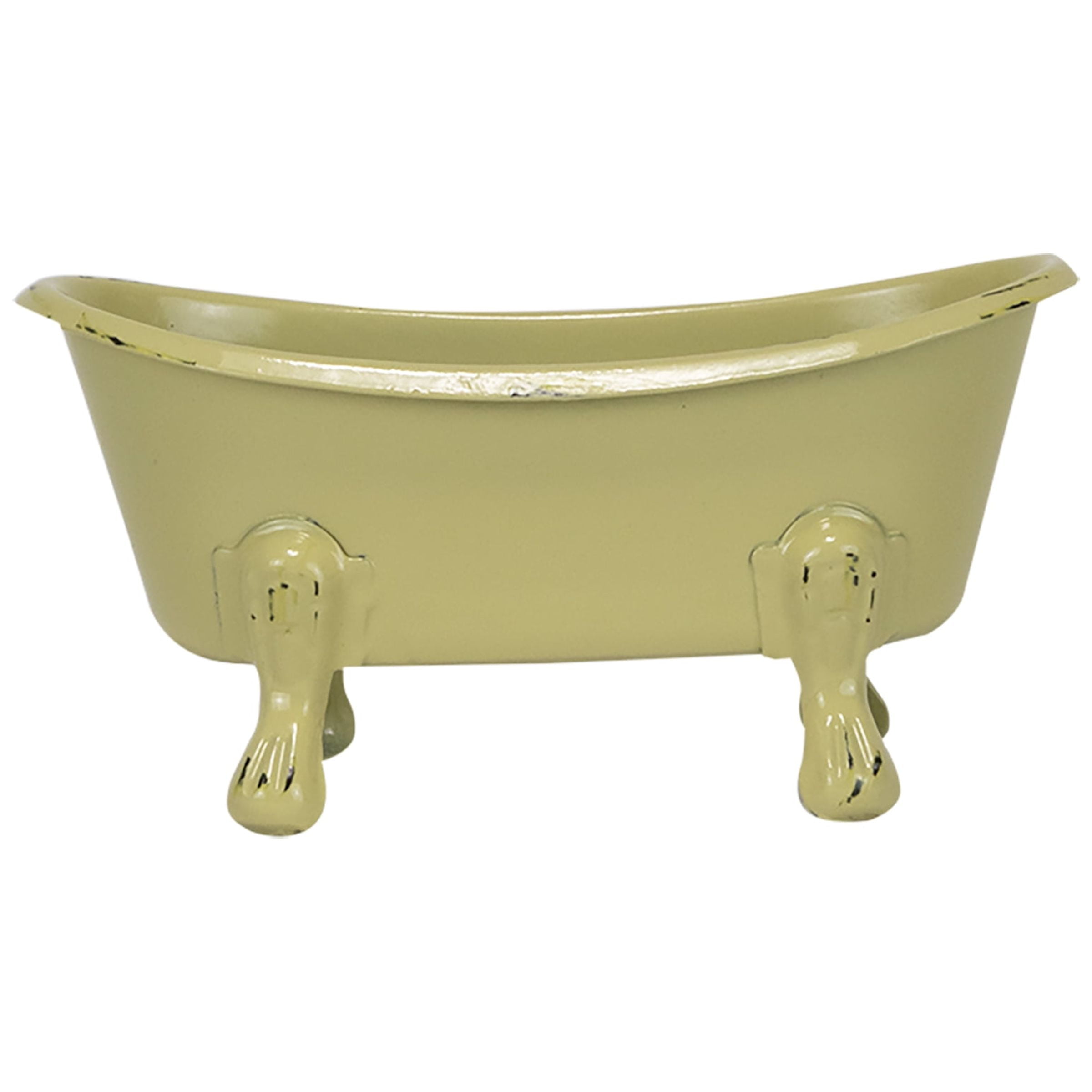 Foreside Home And Garden Enamel Bathtub Soap Dish Yellow Fetd07313
