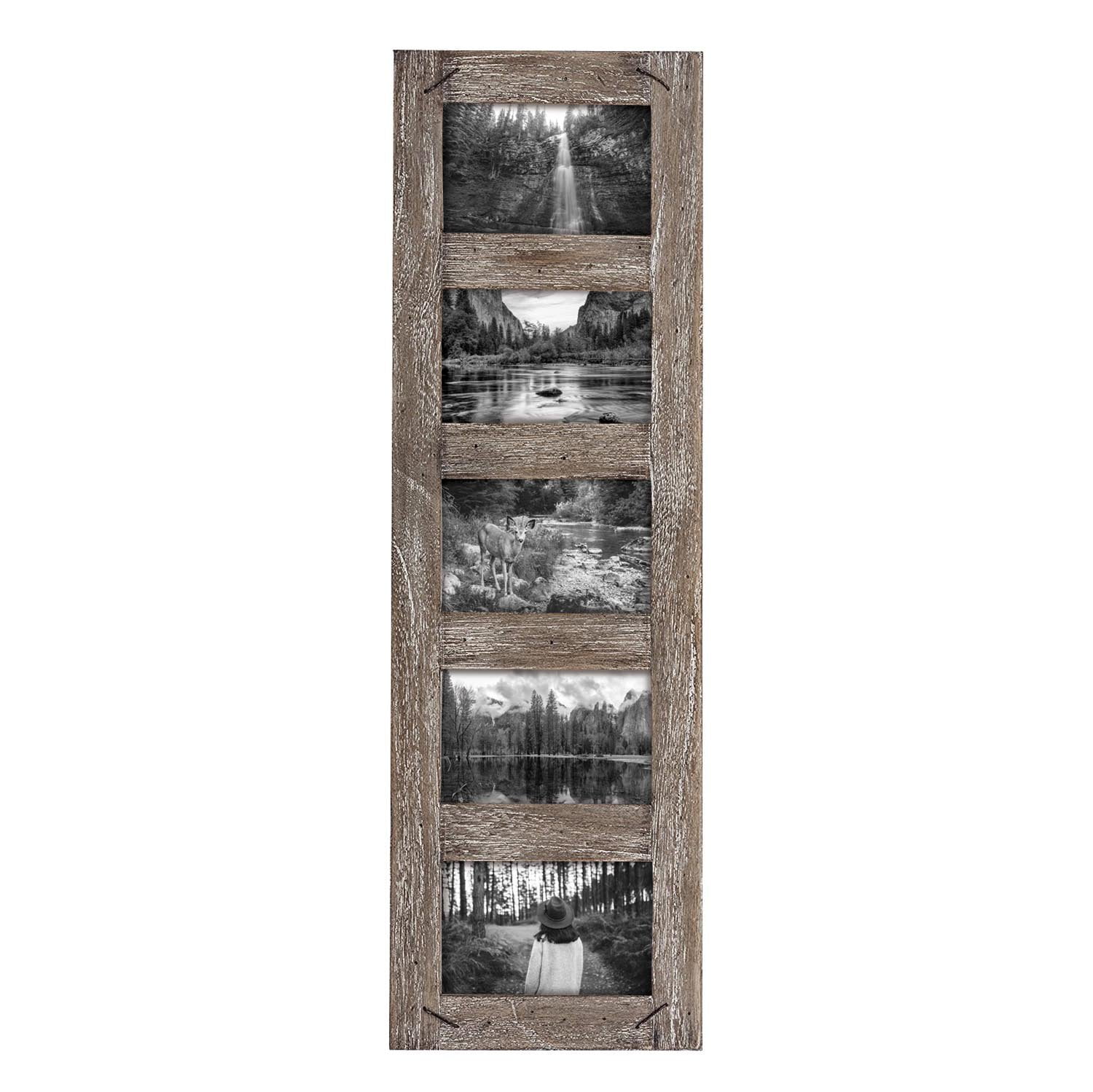 Foreside Home & Garden FFRD06187 4X6 Five Photo Weathered Wood Frame ...