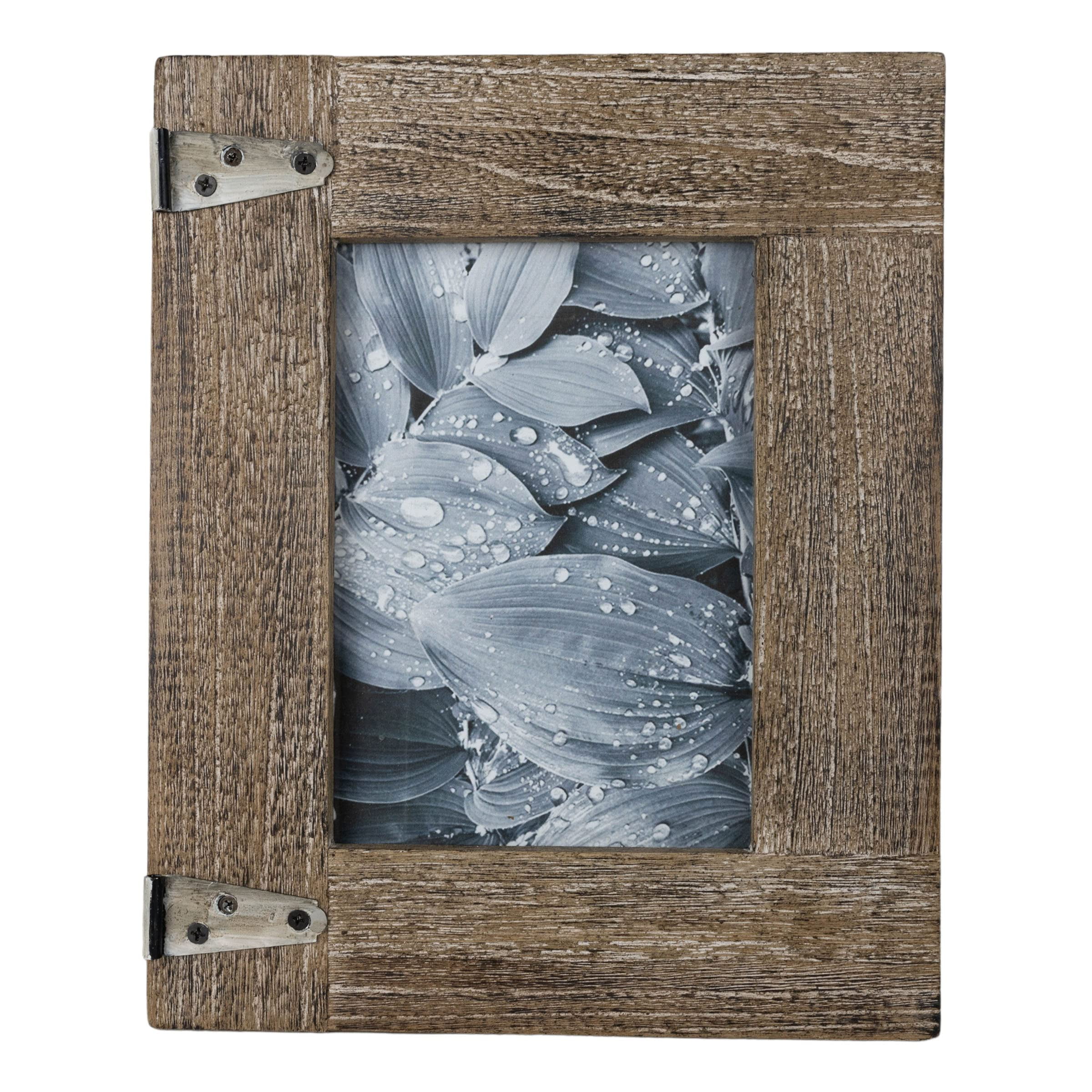 Foreside Home & Garden Hinge Accent 5X7 Photo Frame Natural Wood, MDF ...