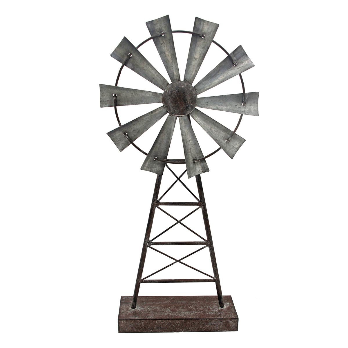 Foreside Home & Garden Metal Large Distressed Windmill Table Decor ...